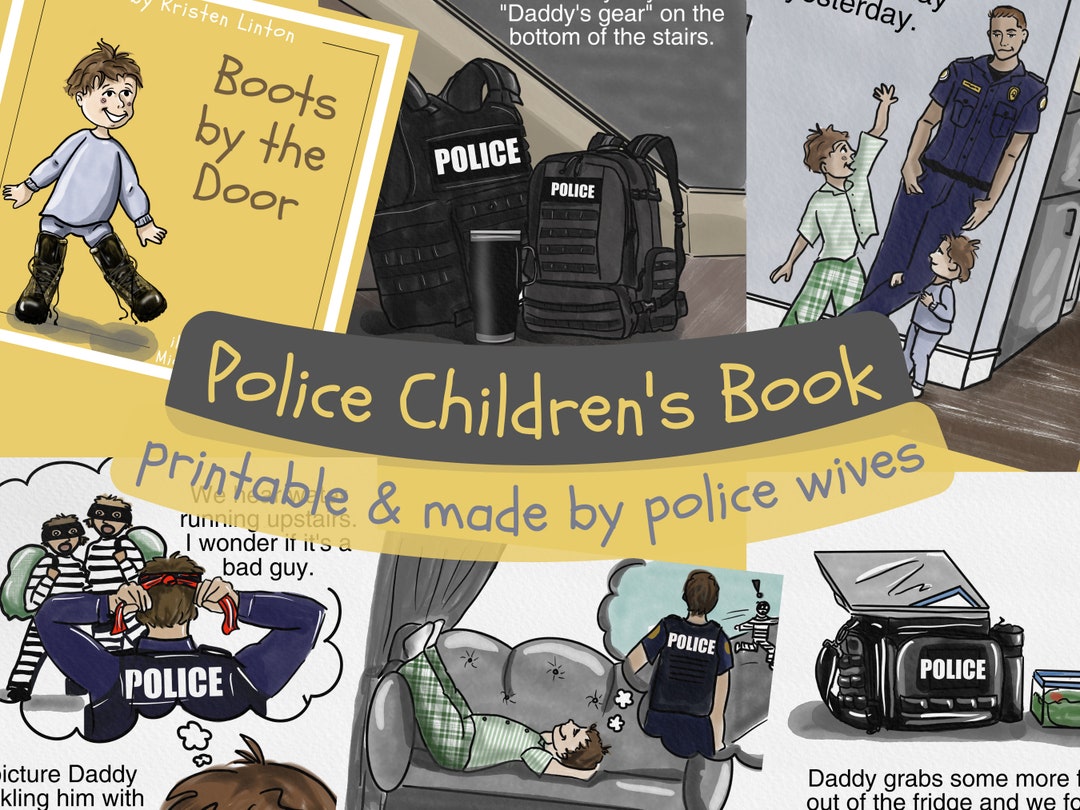 Police Children's Book Police Kids Book printable PDF Kids Police Gift ...