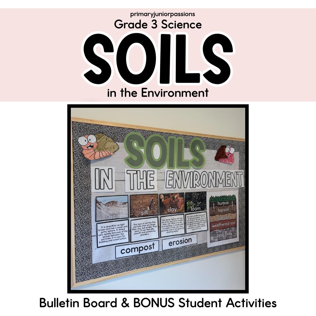Grade 3 Soils Bulletin Board Ontario With Bonus Activities - Etsy