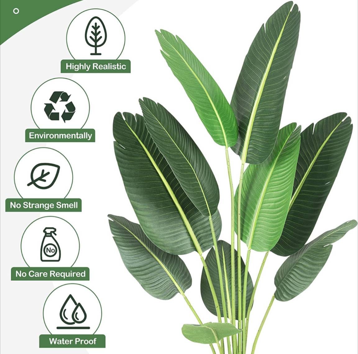 Artificial Banana Leaf Plant