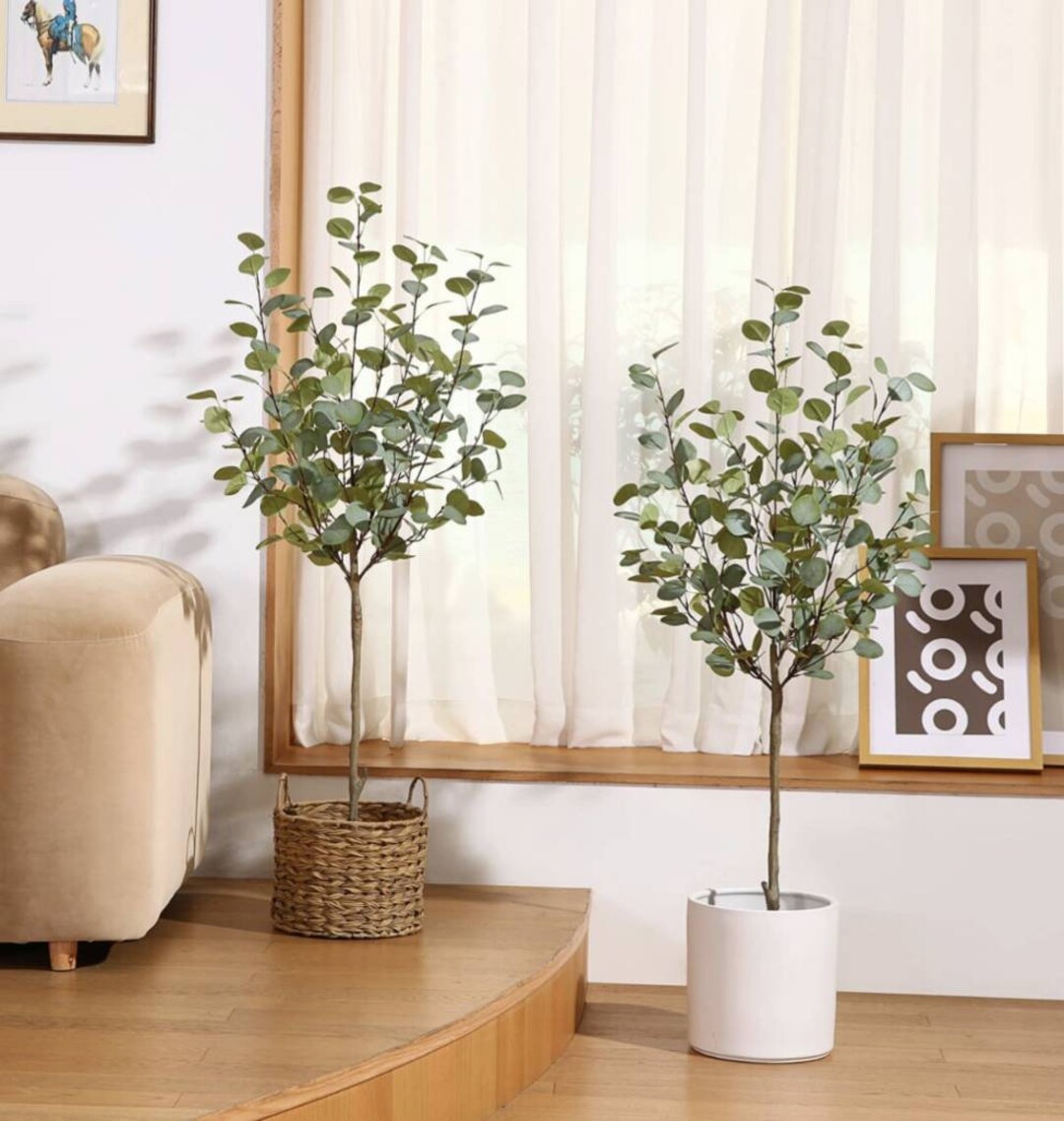 Artificial Eucalyptus Tree 4ft 5ft 6ft Fake Eucalyptus Plant - Etsy
