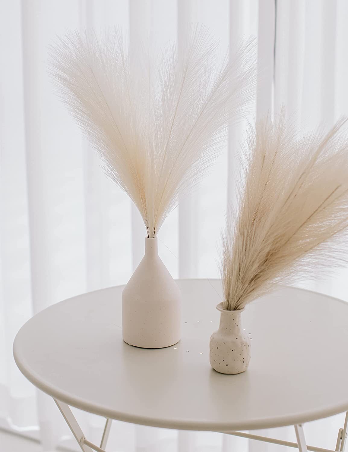 Faux Pampas Grass Set Of 5 Tall 48” Stems Artificial Pampas Grass Decor Agrohortipbacid