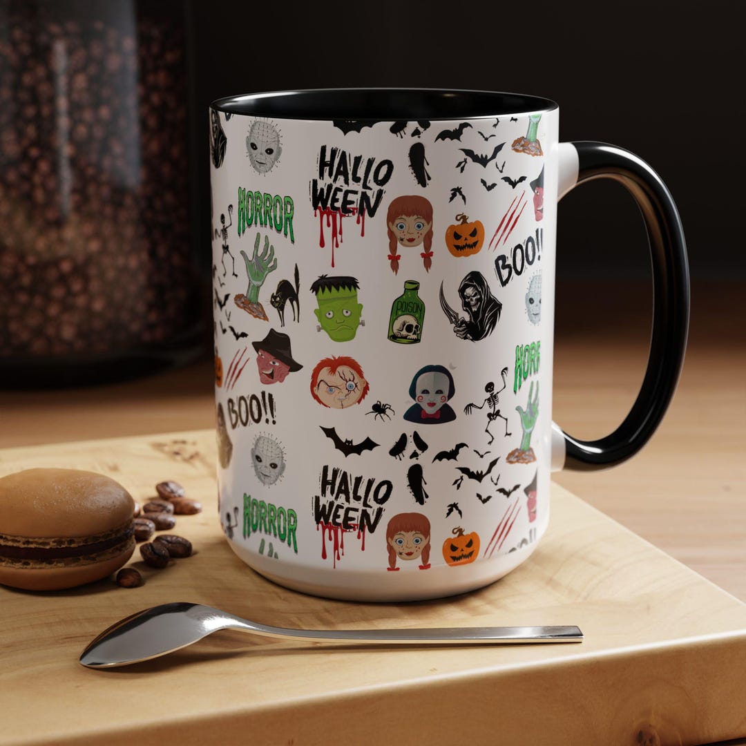 Halloween Horror Monster Mug, Spooky Coffee Cup, Scary Tea Cup ...