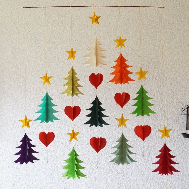Christmas Paper Garland - Etsy