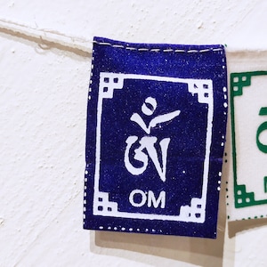 Mini Prayer Flags Om Ma Ni Padme Hum Tibetan Buddhist Flags Lungta Wind ...