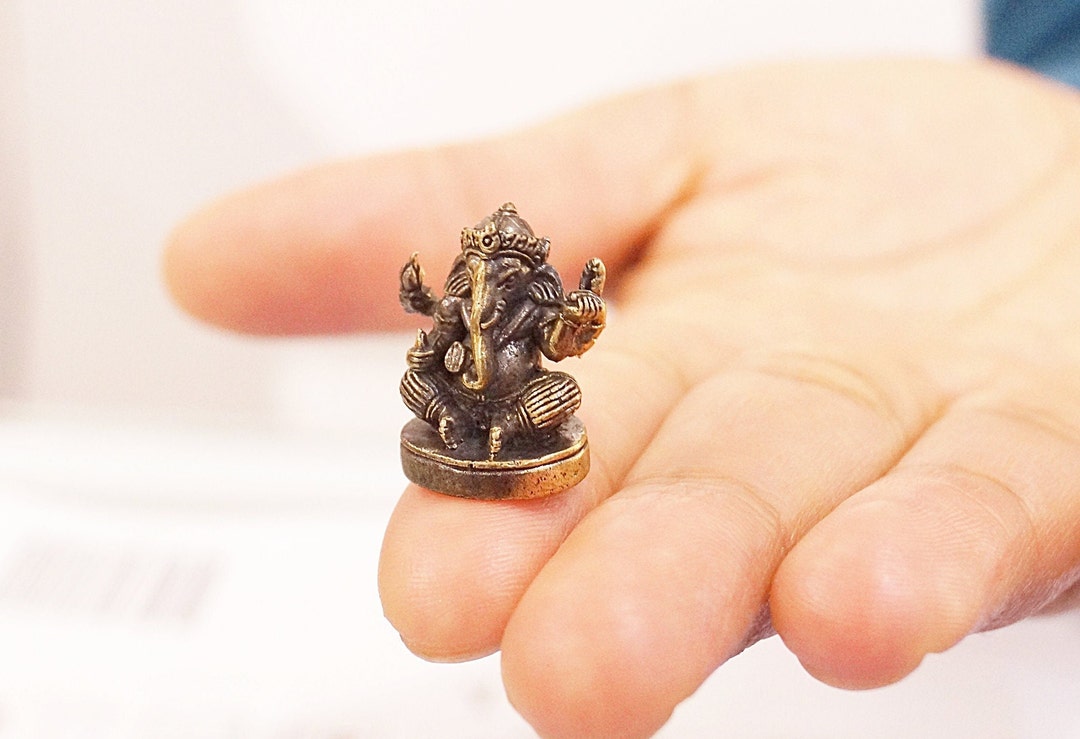 Ganesh Mini Figure Ganesha Statue Ganapati Elephant God Prosperity ...