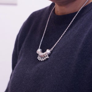 Small C-TILHARI Necklace | Traditional Nepali Silver Neckpiece ...