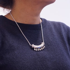 Small C-TILHARI Necklace | Traditional Nepali Silver Neckpiece ...