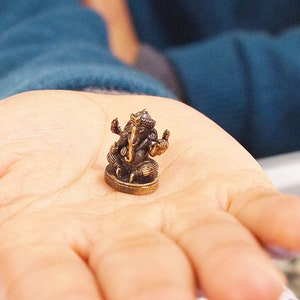 Ganesh Mini Figure Ganesha Statue Ganapati Elephant God Prosperity ...