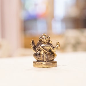Ganesh Mini Figure Ganesha Statue Ganapati Elephant God Prosperity ...