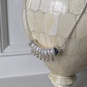 Small C-TILHARI Necklace | Traditional Nepali Silver Neckpiece ...