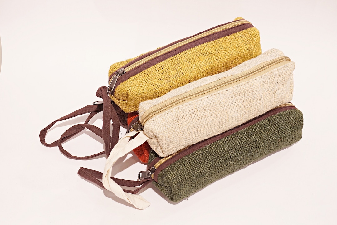 Hemp Pencil Case | Stationery Case | Pencil Bag Made From Natural ...