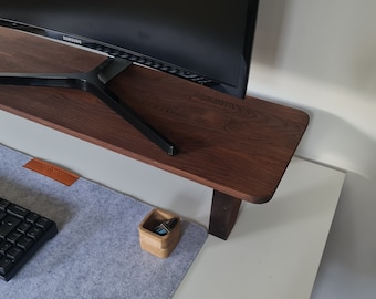 Walnut Monitor Stand | Etsy