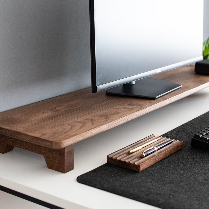 Walnut Monitor Stand - Etsy
