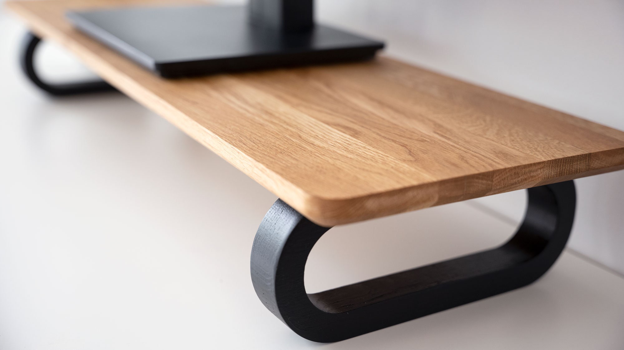 Solid Oak Monitor Stand Custom Size/ Shelf / Raiser/ Home - Etsy