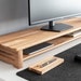 Solid Oak Monitor Stand Custom Size / Shelf / Raiser/ Home Office/ Imac ...