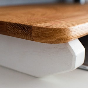 Solid Oak Monitor Stand Custom Size/ Shelf / Raiser/ Home Office/ Imac ...