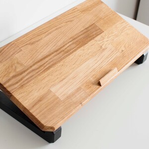 Real Oak Laptop Stand / Shelf / Raiser/ Home Office/ Imac - Etsy