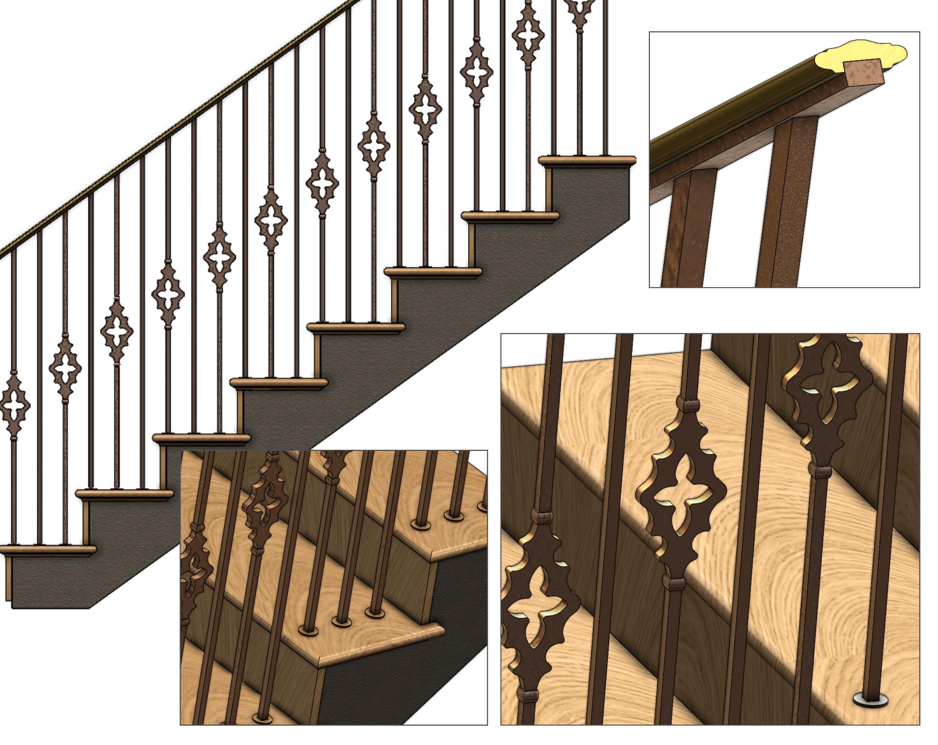 Solidworks 2024 - Digital Downloads - Balcony & Stair Sample - High-end ...