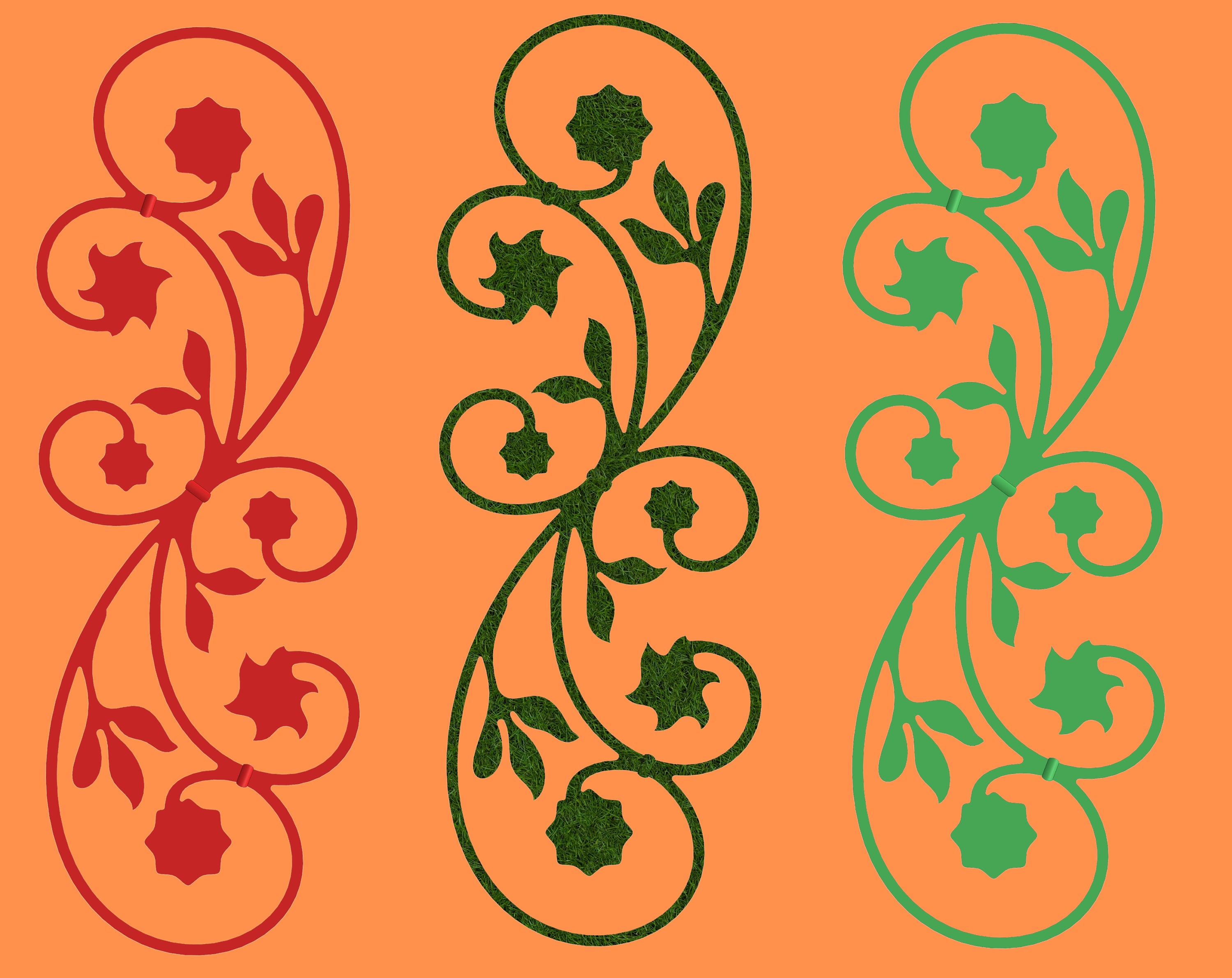 Solidworks - Wrought Iron Scroll Panel - High-end London Housing Market ...