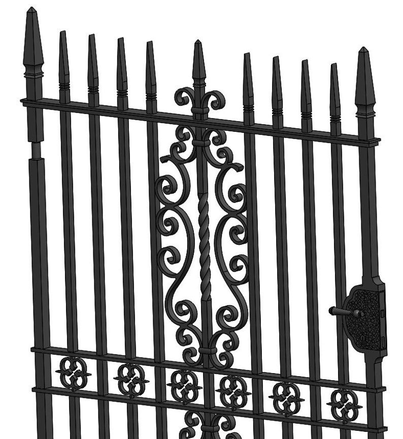 Metal Gate - Victorian Style - Etsy
