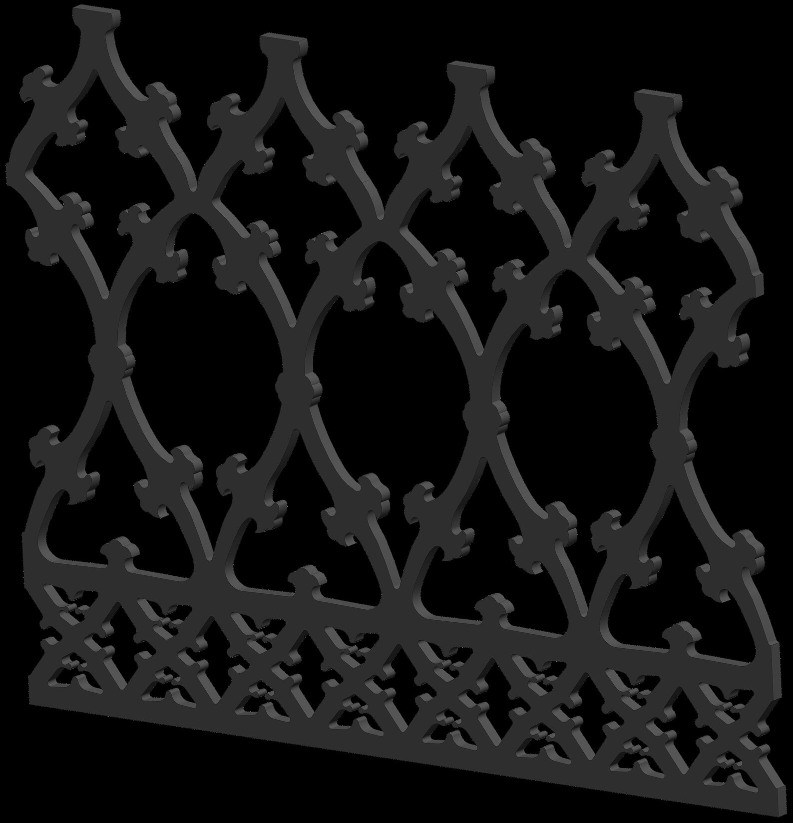 Iges, DXF, SVG, Png - Wrought Iron Panel M1 - Etsy UK