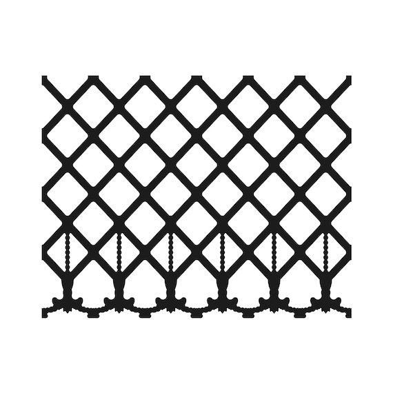 Iges DXF SVG Png Wrought Iron Panel M2 | Etsy