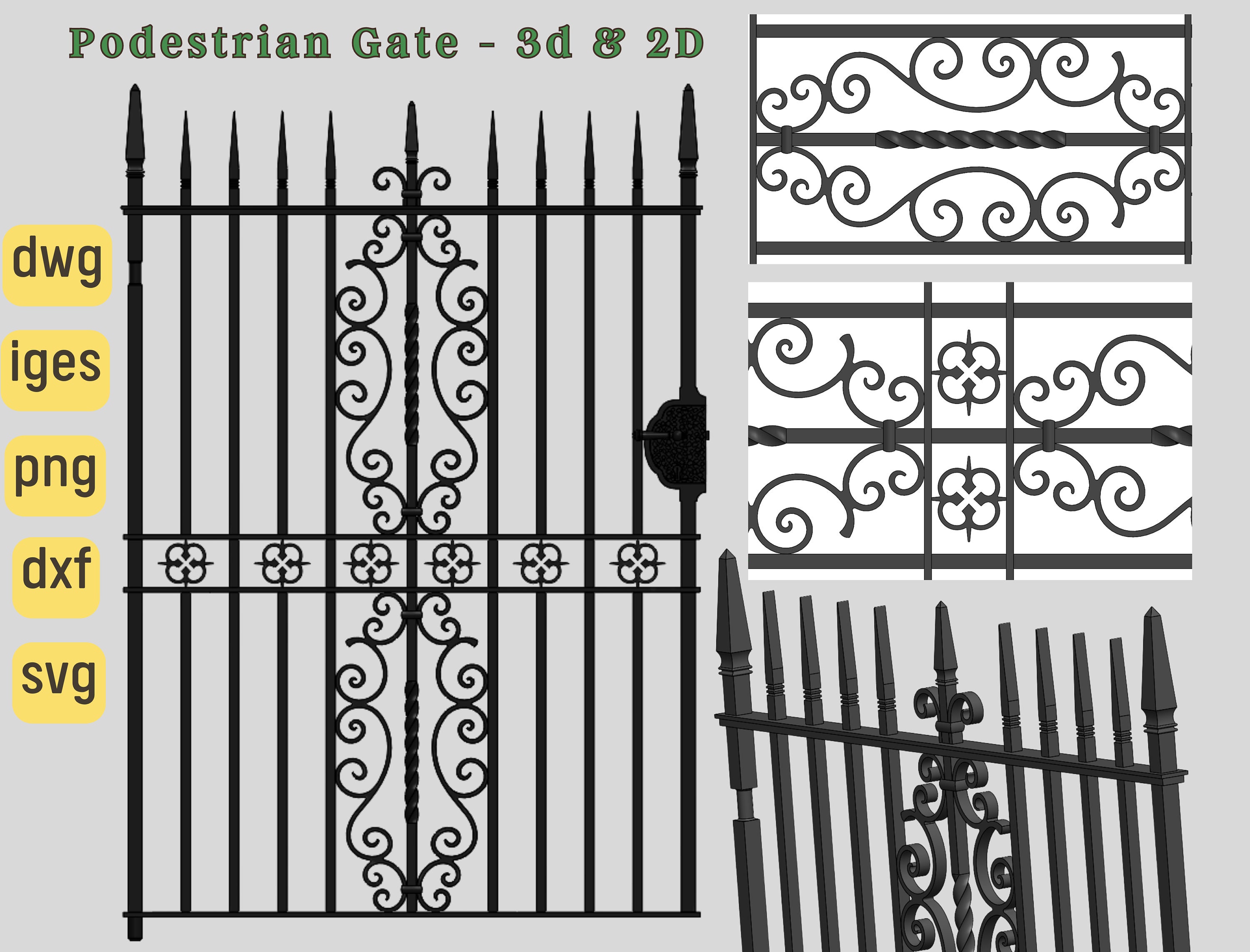 Metal Gate - Victorian Style - Etsy