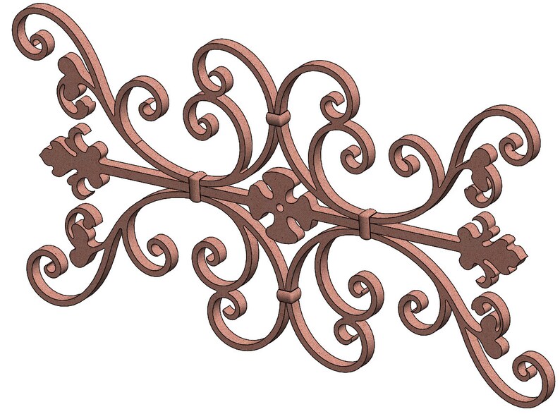 IGES, DXF, Png, Svg - 3d Scroll Panel - Etsy