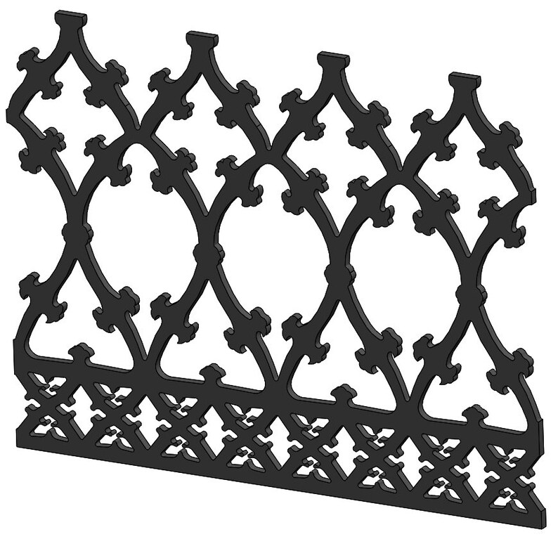 Iges, DXF, SVG, Png - Wrought Iron Panel M1 - Etsy UK
