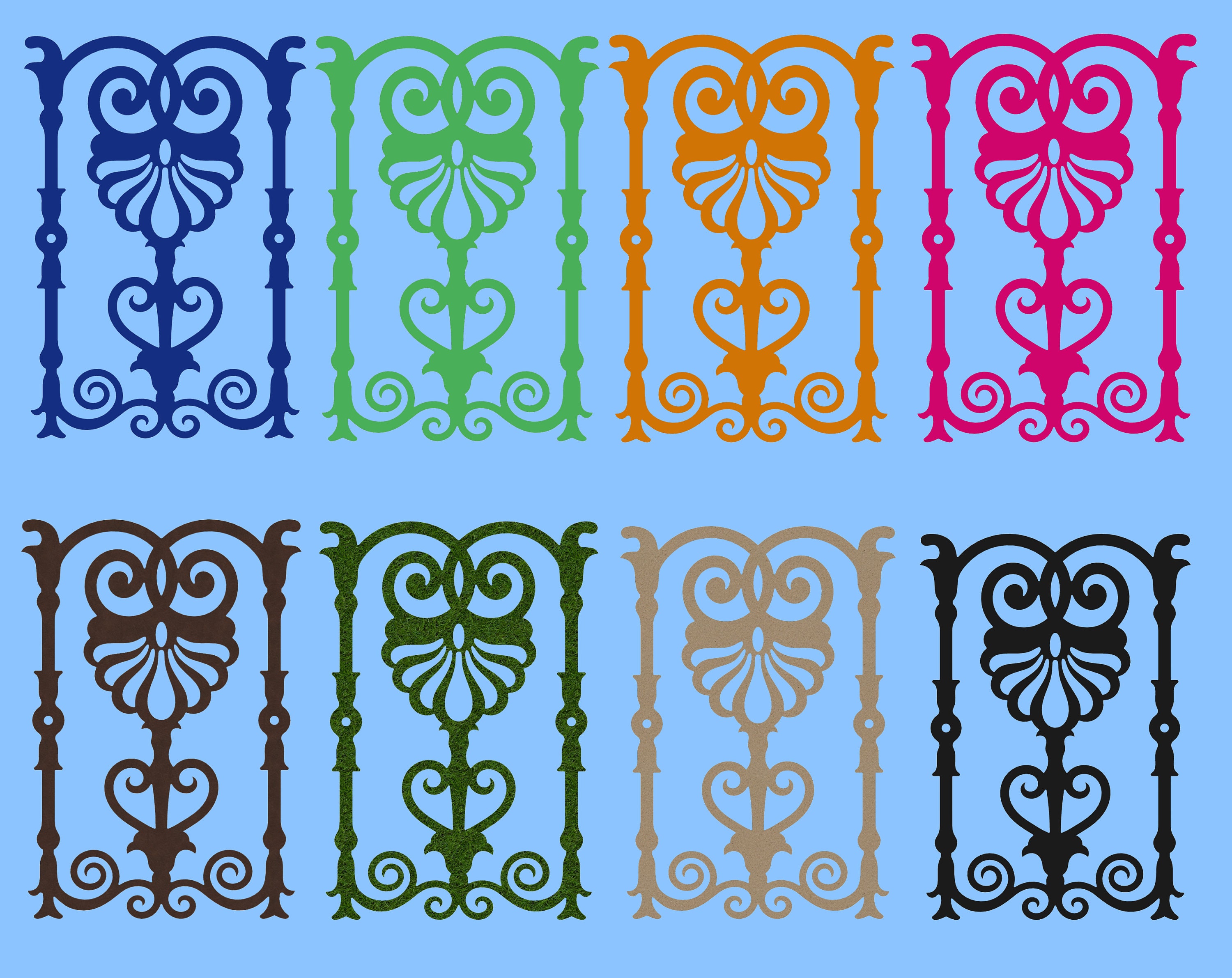 Iges DXF SVG Png Canva Ornamental Panel for Cnc Cutting - Etsy