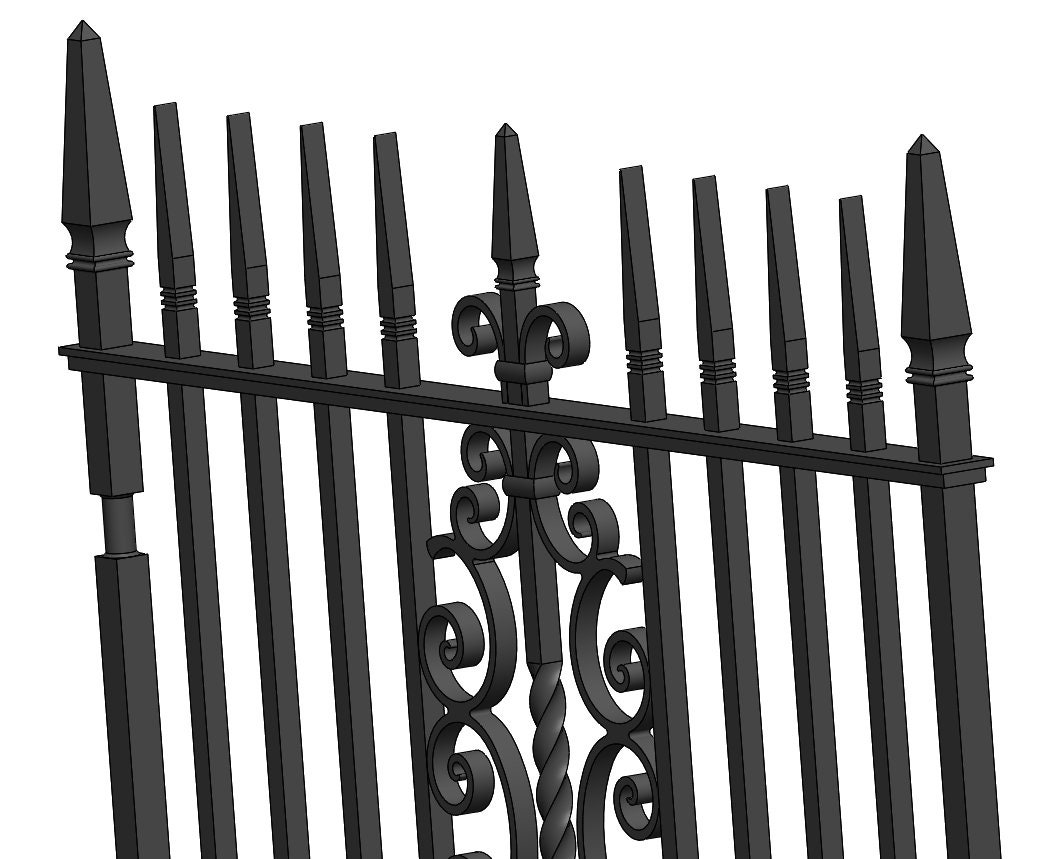 Metal Gate - Victorian Style - Etsy