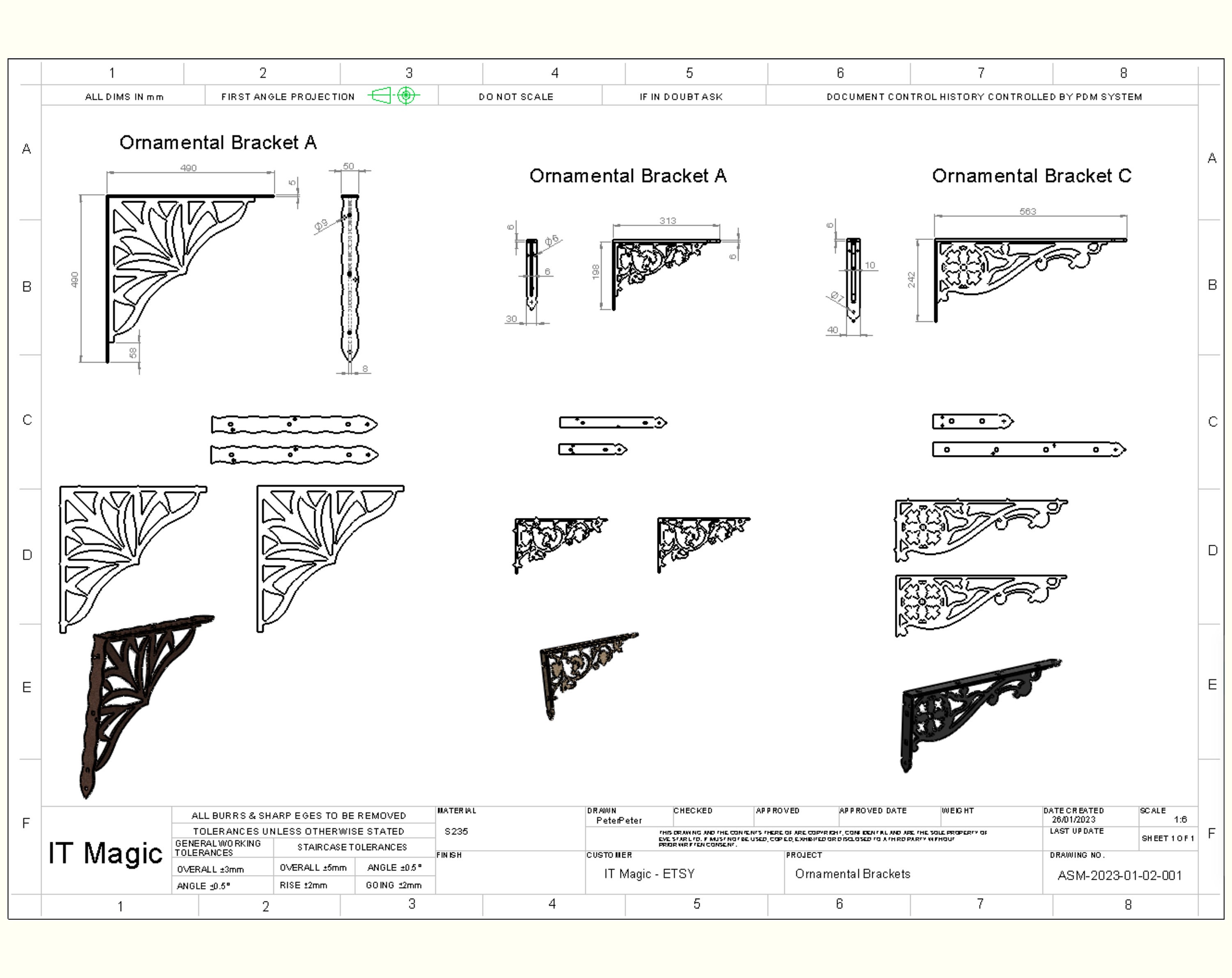 Ornamental Gusset Digital Product, File DXF for Cnc, Plasma, Laser ...