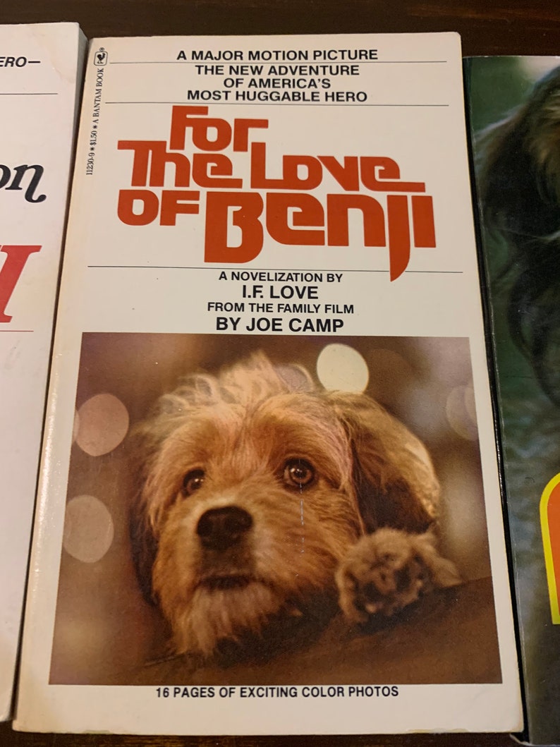 Benji Book Set 3 Books 1970's Based off Motion - Etsy