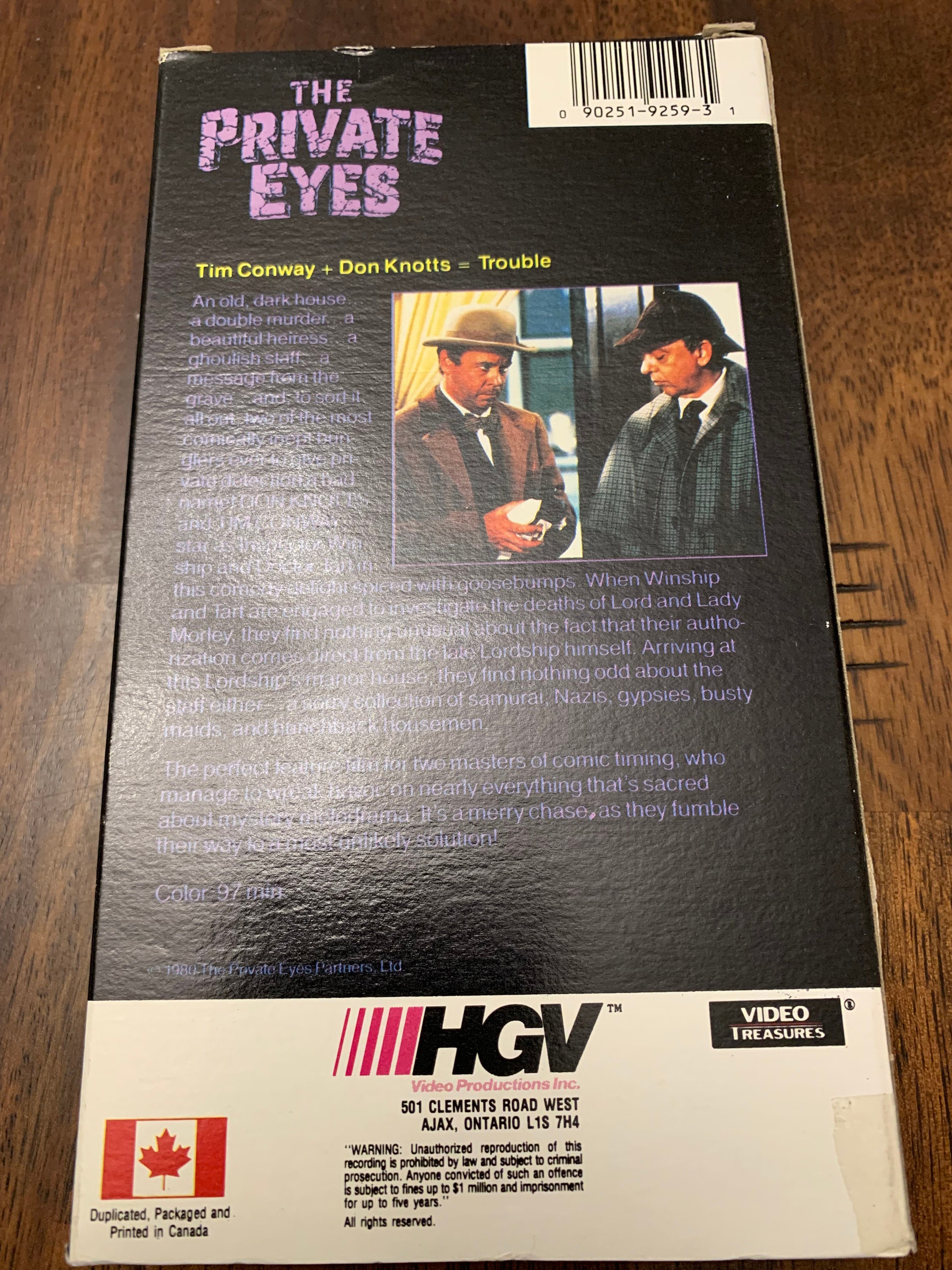 The Private Eyes VHS Video Treasures - Etsy