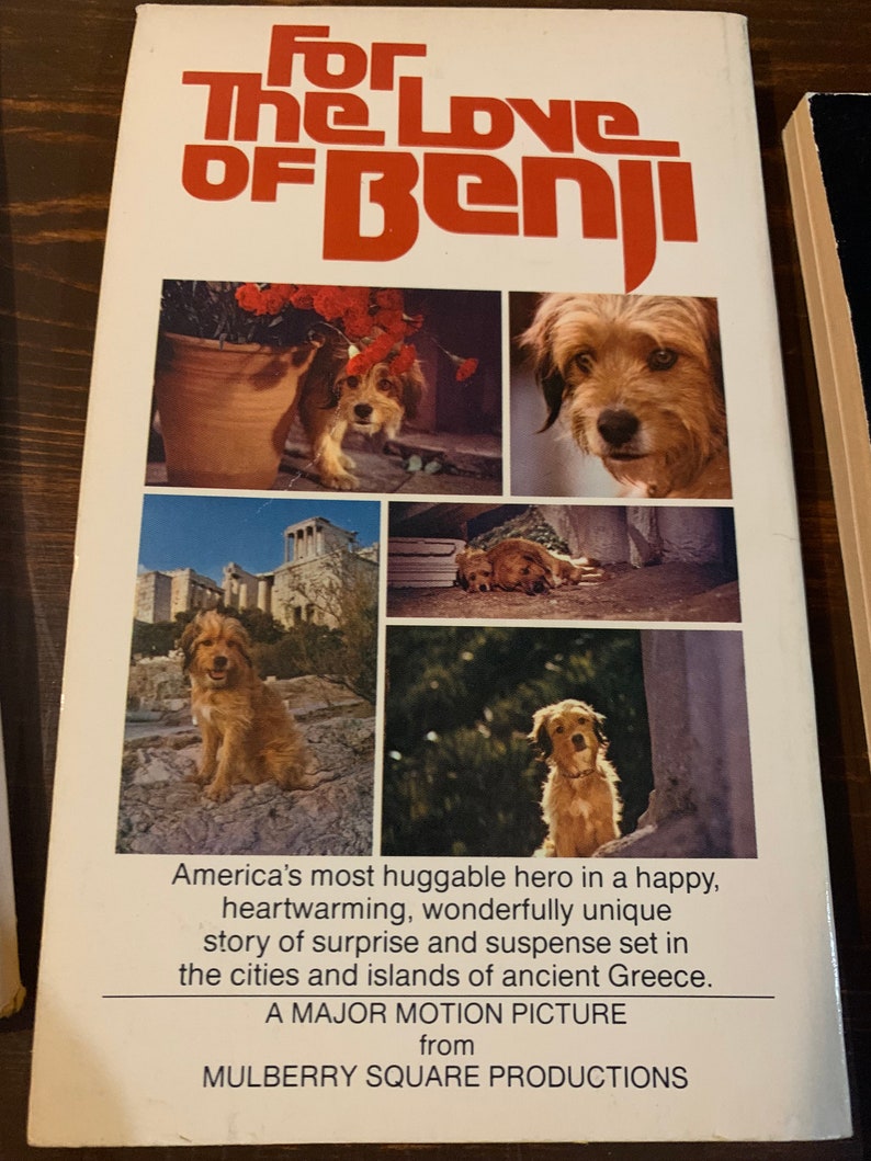 Benji Book Set 3 Books 1970's Based off Motion - Etsy