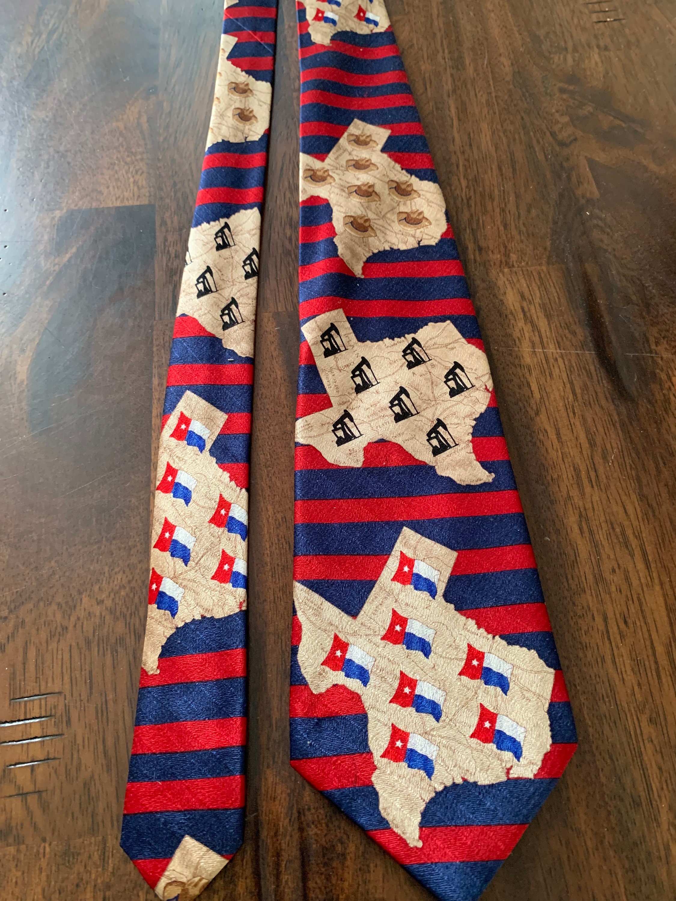 Texas Tie Cowboys and Oil - Etsy