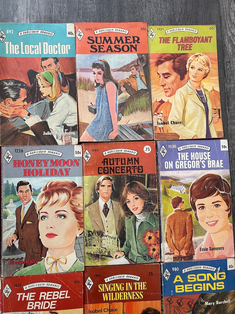 Harlequin Romance Book Collection 20 Books 1960s Etsy