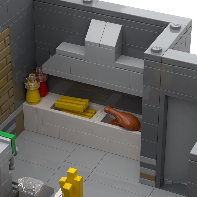 Fast-food Restaurant Building Blocks Bricks Instructions PDF File ...