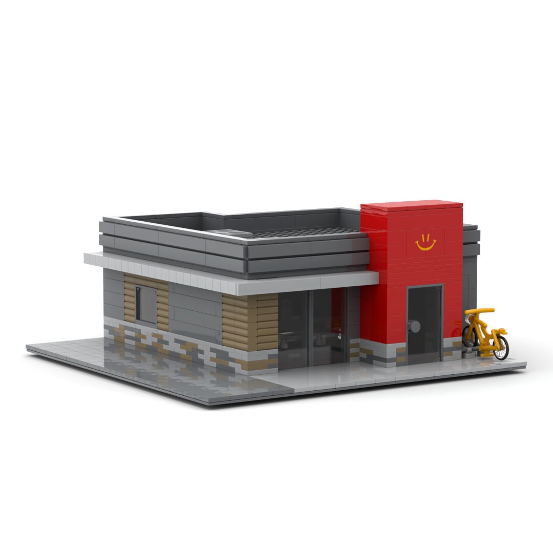 Fast-food Restaurant Building Blocks Bricks Instructions PDF File ...