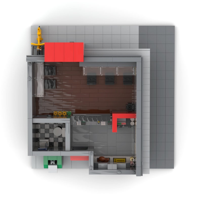 Fast-food Restaurant Building Blocks Bricks Instructions PDF File ...