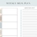 Weekly Meal Plan and Grocery List Digital Download 8 Designs Ready to ...