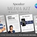 Speaker Media Kit | Speaker One Sheet Bundle Canva Template | Speaker ...