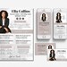 Speaker One Sheet and Digital Business Card Bundle | Speaker Canva ...