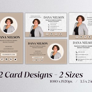 Speaker Sheet and Digital Business Card Bundle Professional Speaker One ...