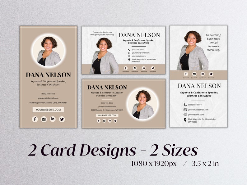 Speaker Sheet and Digital Business Card Bundle | Professional Speaker ...