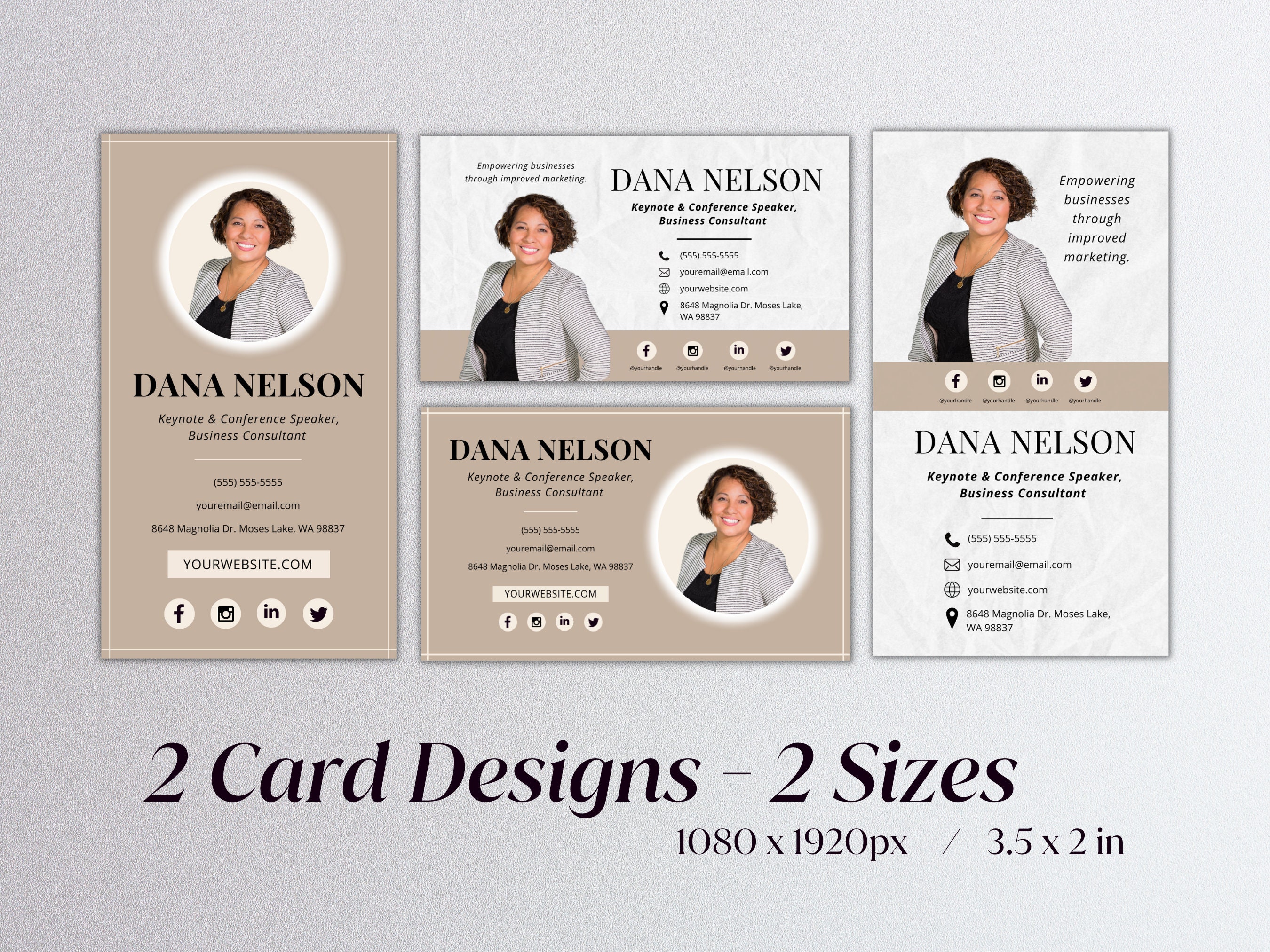 Speaker Sheet and Digital Business Card Bundle | Professional Speaker ...