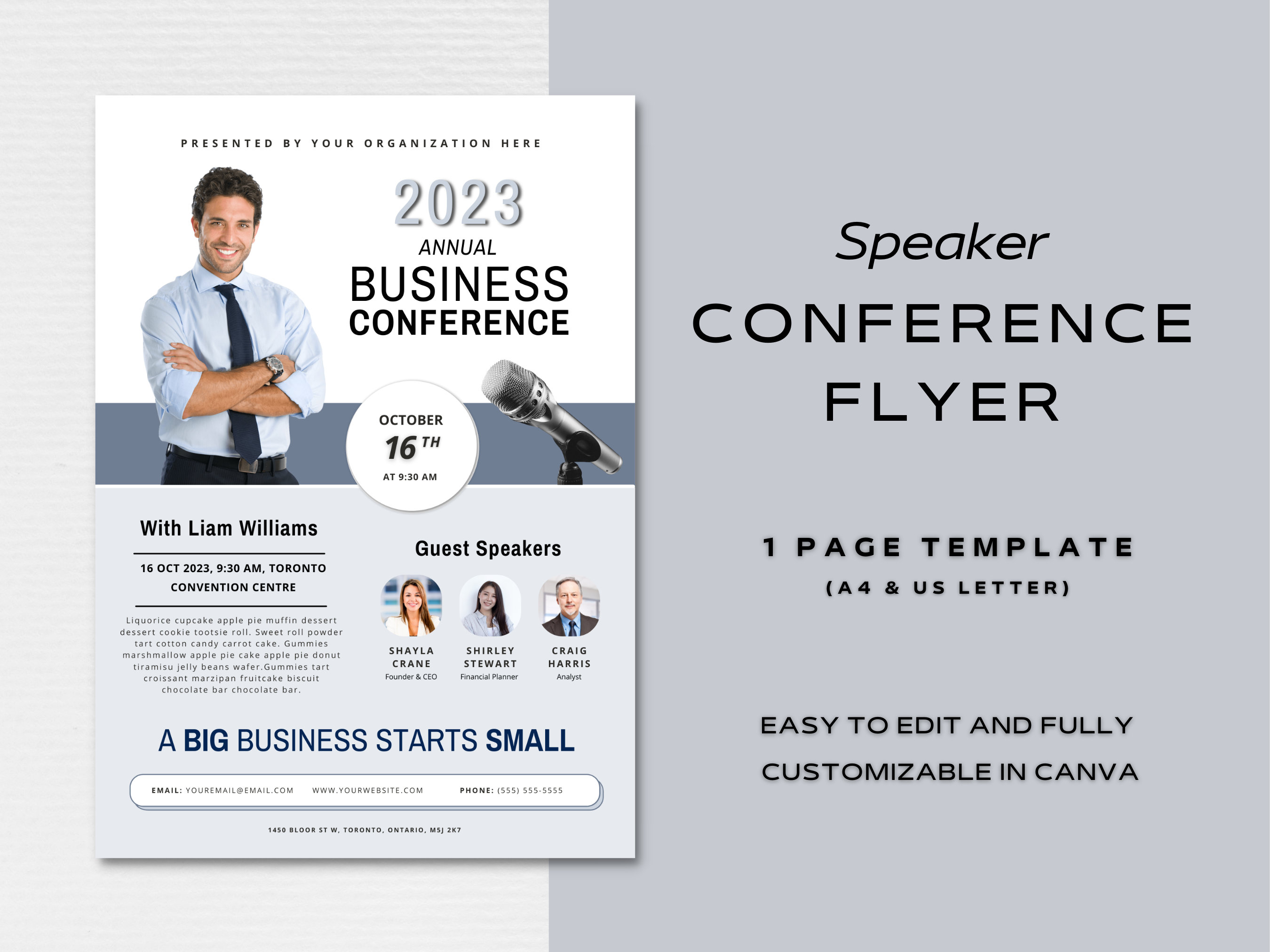 Business Conference Flyer | Seminar Flyer | Conference Event Flyer ...