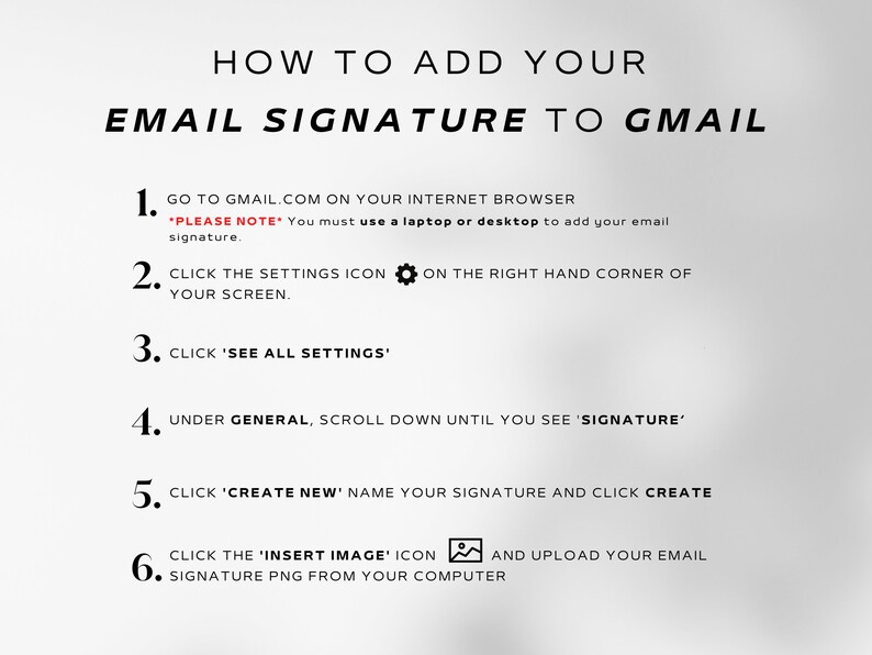 Email Signature Template Canva Bundle | Signature Logo | Gmail Email ...