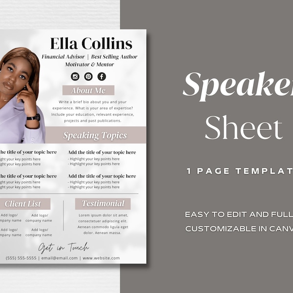 Speaker Flyer - Etsy