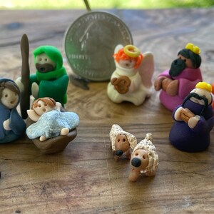 Miniature Nativity Set - Handmade - Clay - Etsy